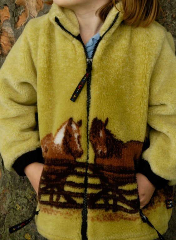 HAPPY PONY Jacket in Micro Velour Fleece - Farfield Clothing