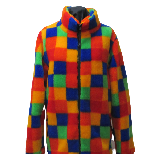 Ladies Micro Velour Fleece Jacket HARLEQUIN - Farfield Clothing